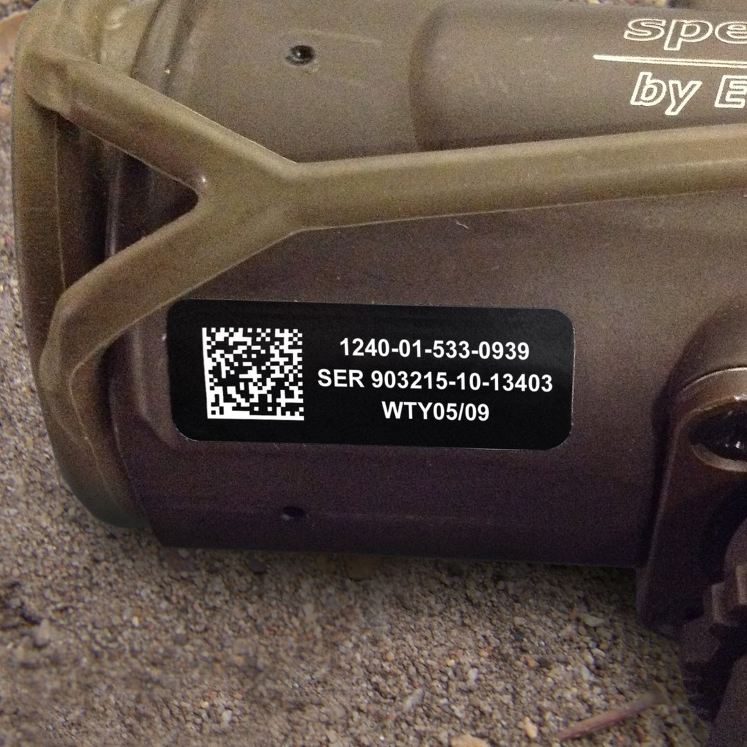 Metalphoto unique identification labels